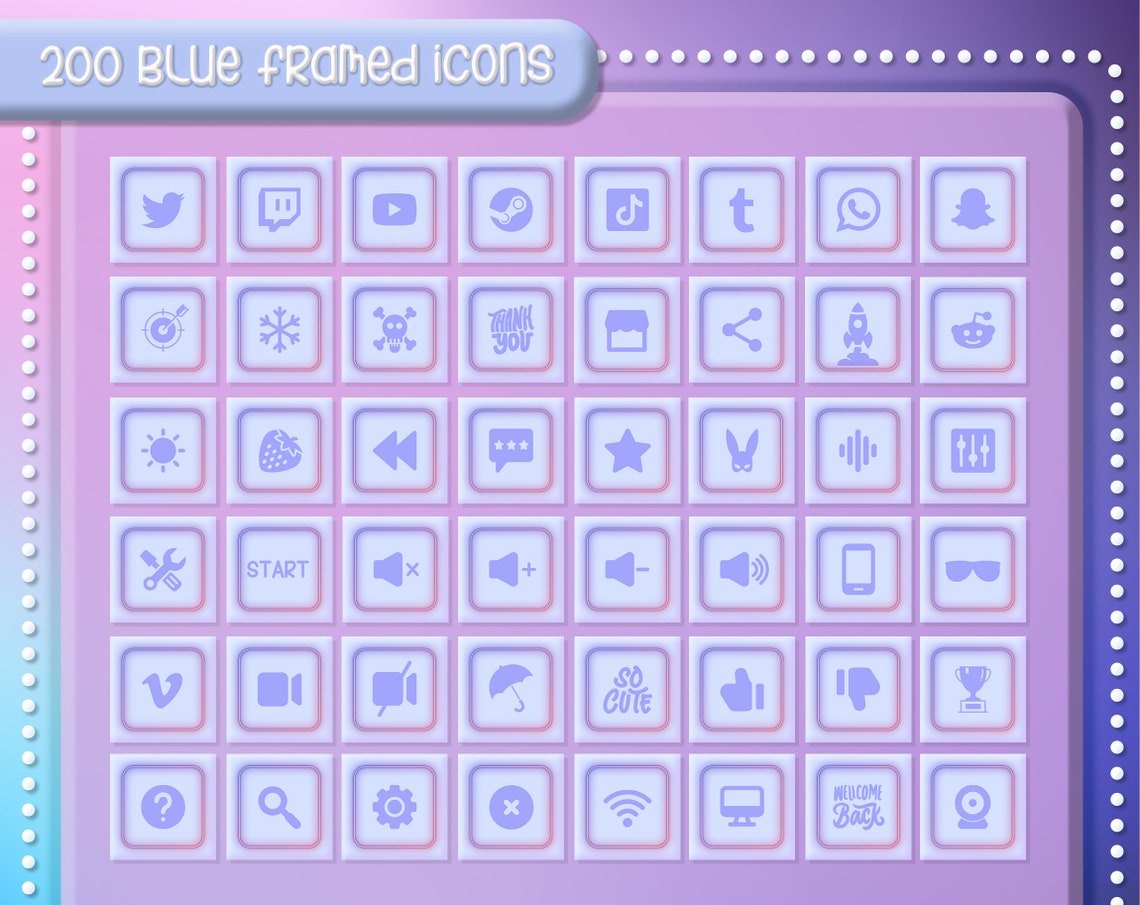 Pastel Stream Deck Icons Set Screensavers. 1600 Pastel Icon - Etsy