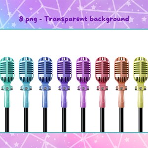 Vtuber Retro Microphones. Pngtuber Cute Asset, Vintage Mic for Twitch ...