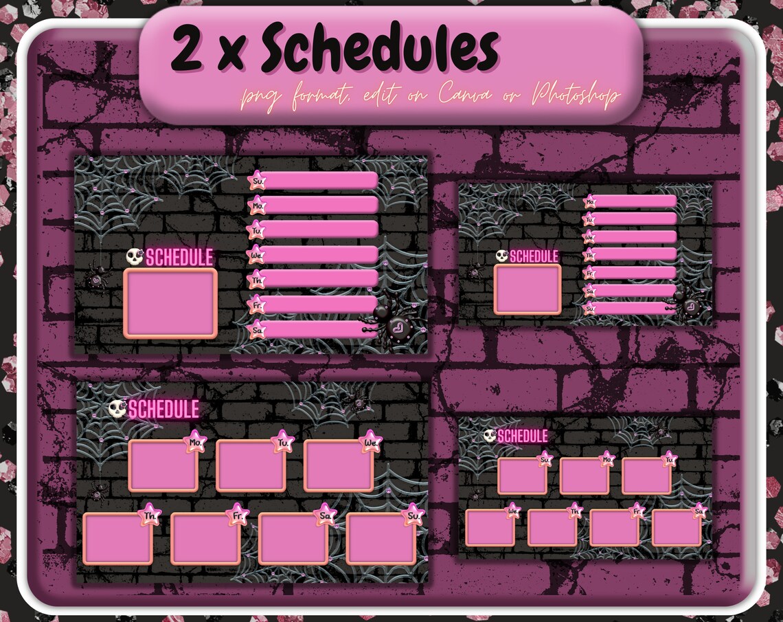 Pastel Goth Twitch Overlay Stream Overlay Gothic Kawaii - Etsy