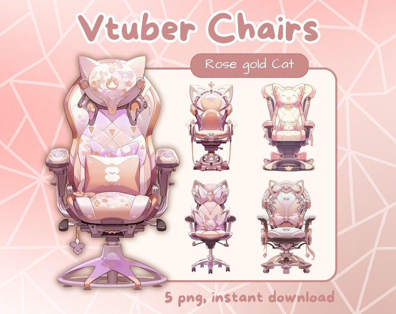 Vtuber Gaming Chair. Pngtuber Asset Cat Chair for Twitch. - Etsy
