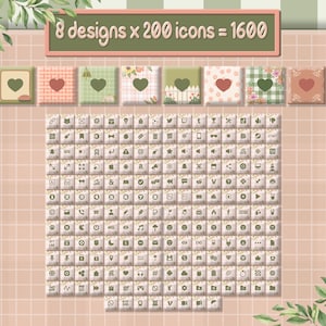 Cottagecore Stream Deck Icons Set for Elgato. 1600 Cozy Icons for ...