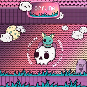 Pastel Goth Starting Soon Screen. Stream Animated Screens. - Etsy