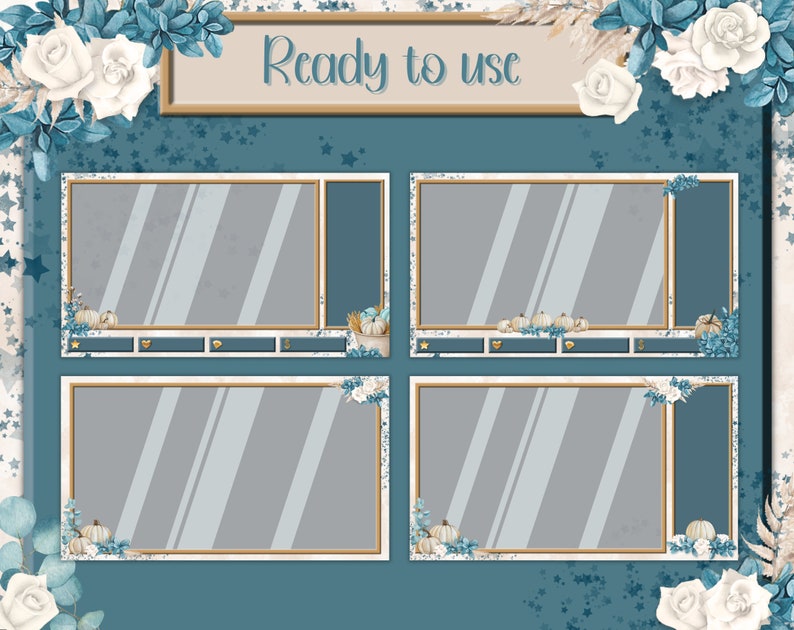 Cozy Autumn Twitch Overlay Pack. Fall Twitch Overlays - Etsy UK