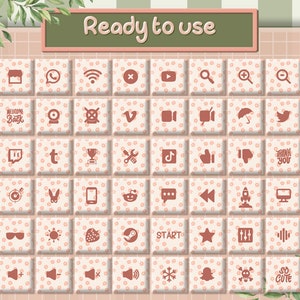Cottagecore Stream Deck Icons Set for Elgato. 1600 Cozy Icons for ...