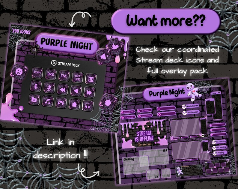 Goth Twitch, Twitter and Youtube Banner. Custom Profile Banner for ...