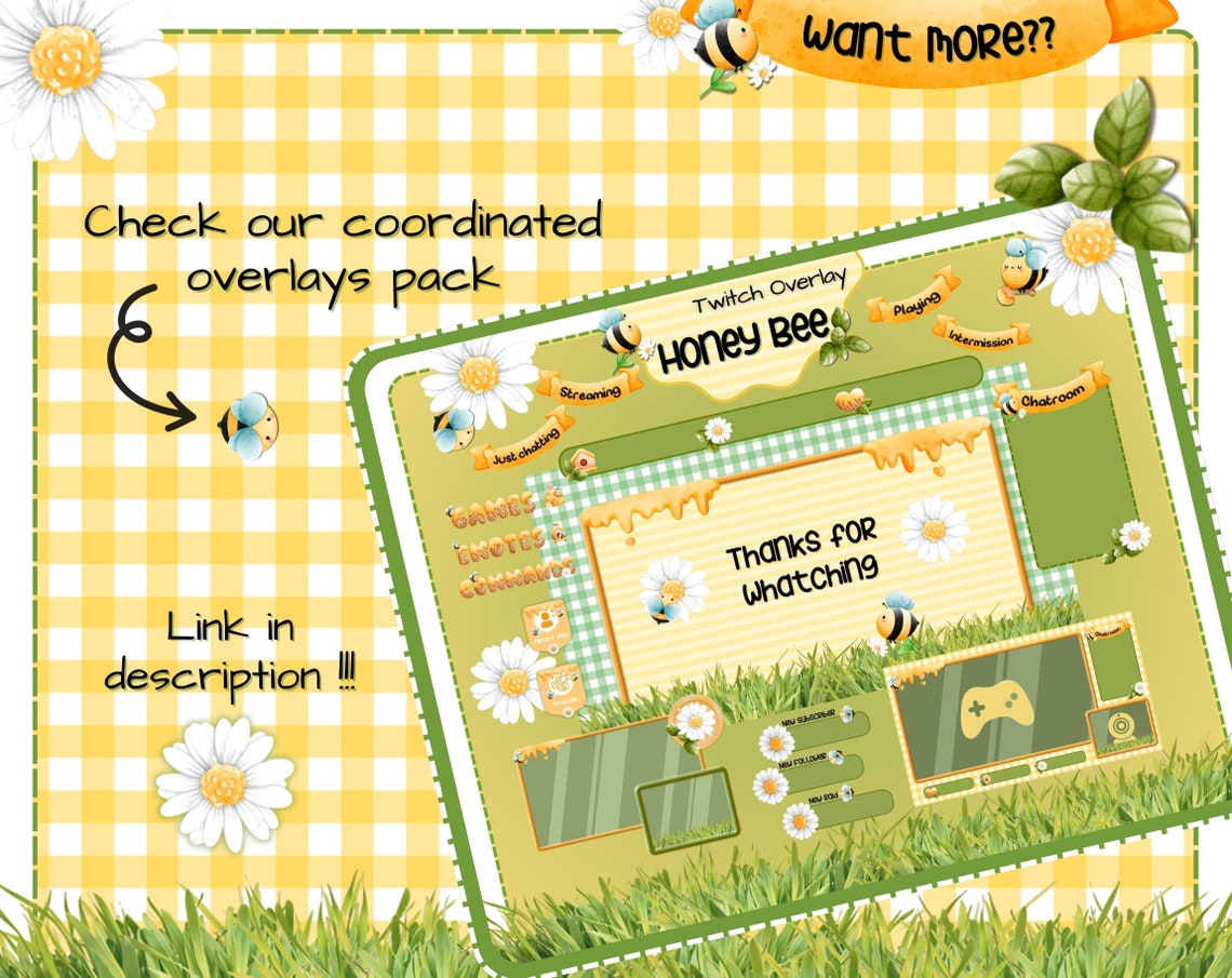 Honey Bee Stream Deck Icons MEGAPACK. 1600 Cute Yellow Icons for Elgato ...