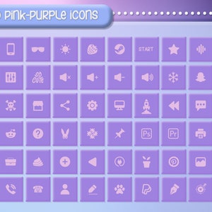 Pastel Stream Deck Icons Set + Screensavers. 1600 Pastel Icon Pack for ...