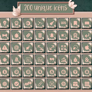 Cottagecore Stream Deck Icons Set for Elgato. 200 Unique Icons for ...