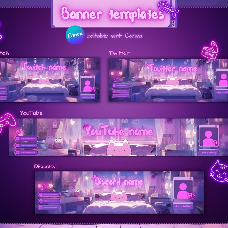 Cat Discord Banner Etsy