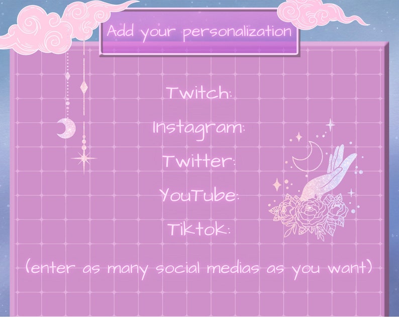 Celestial Twitter, Youtube and Twitch Banner. Custom Banner for Social ...