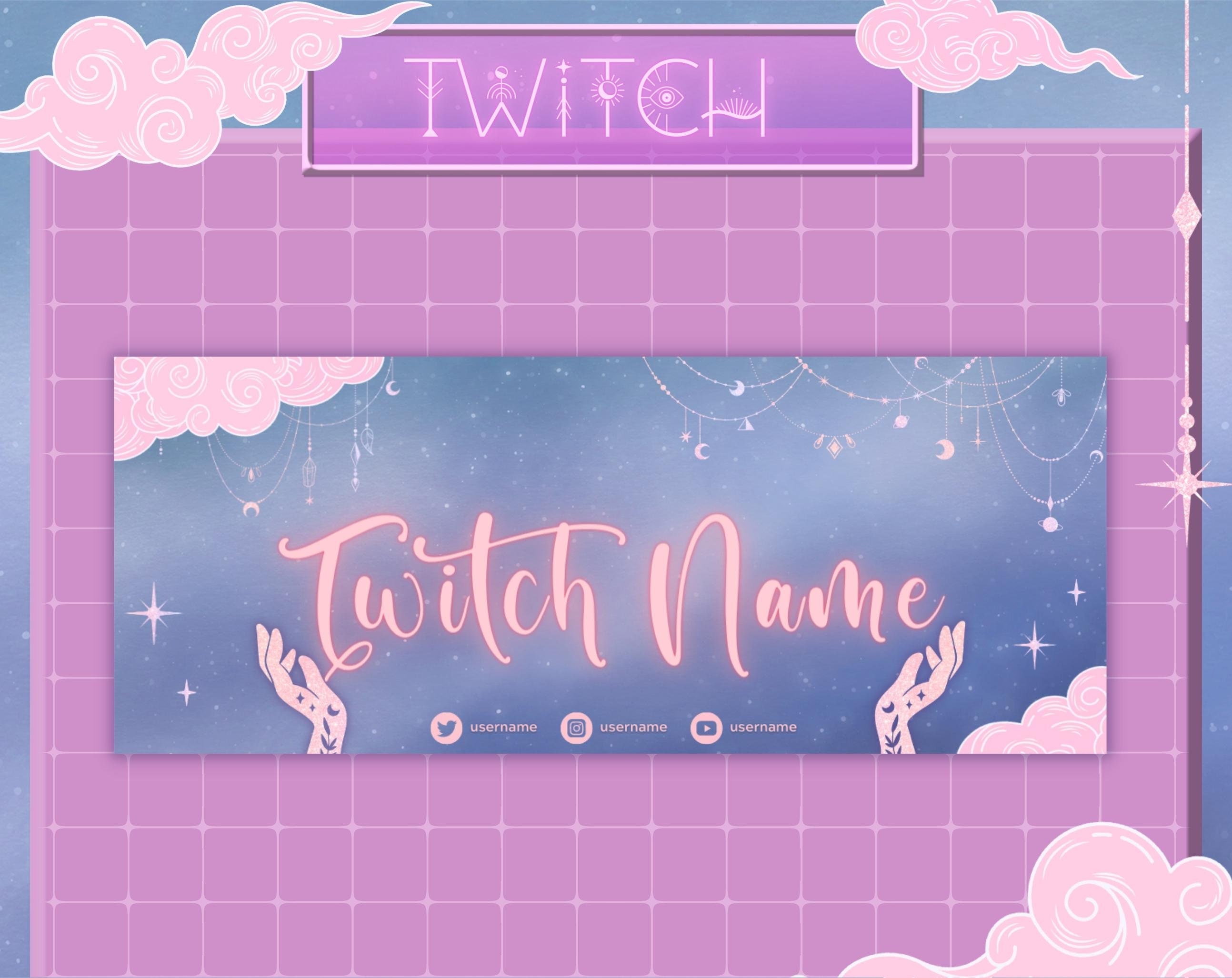 Celestial Twitter, Youtube and Twitch Banner. Custom Banner for Social ...