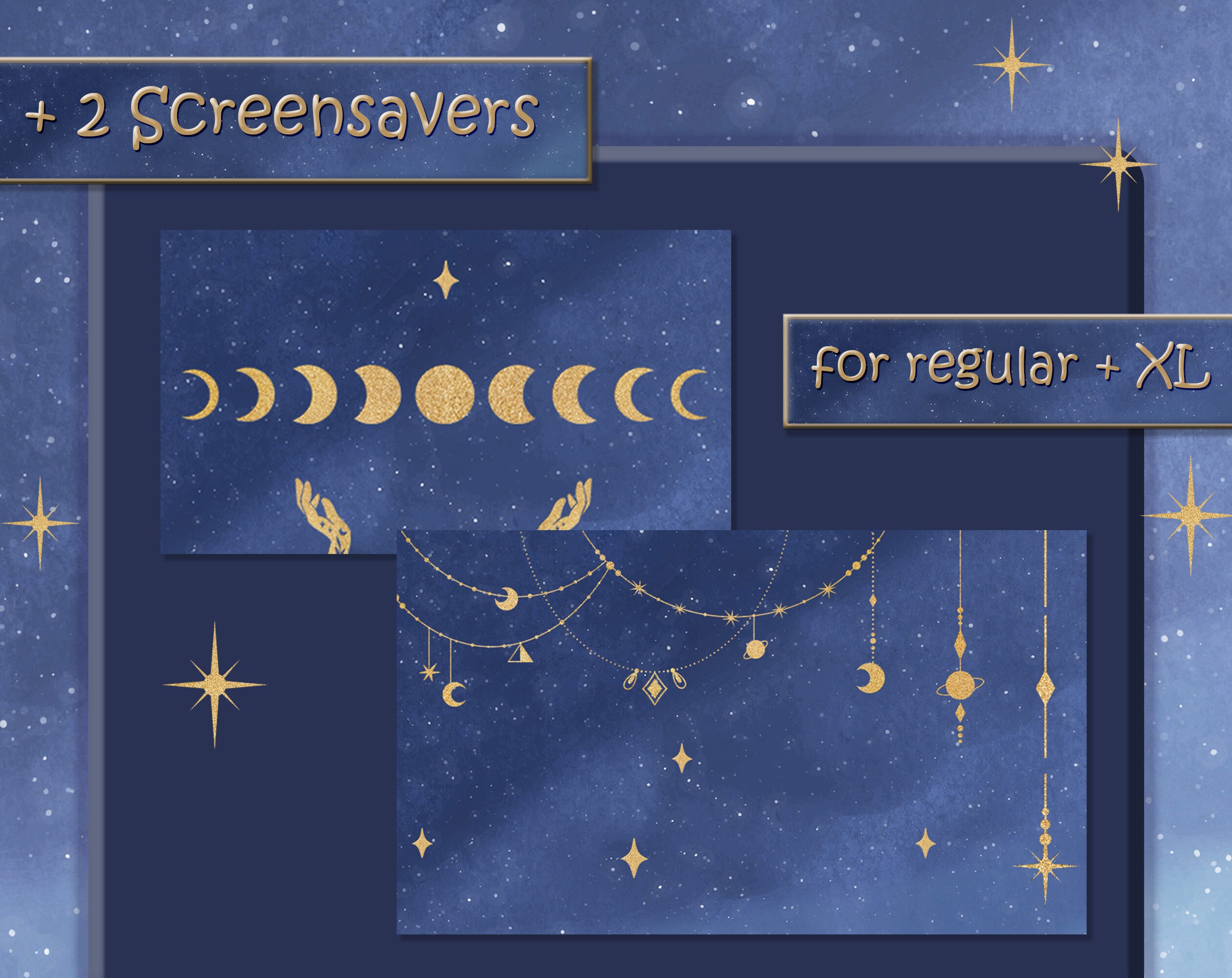 Celestial Stream Deck Icons Set Screensavers. 200 Blue Icon Pack for ...