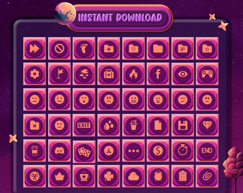 Stream Deck Icons Set for Elgato. 200 Fantasy Icons for OBS - Etsy