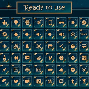 Stream Deck Icons Set + Screensavers. 200 Celestial Icon Pack for ...