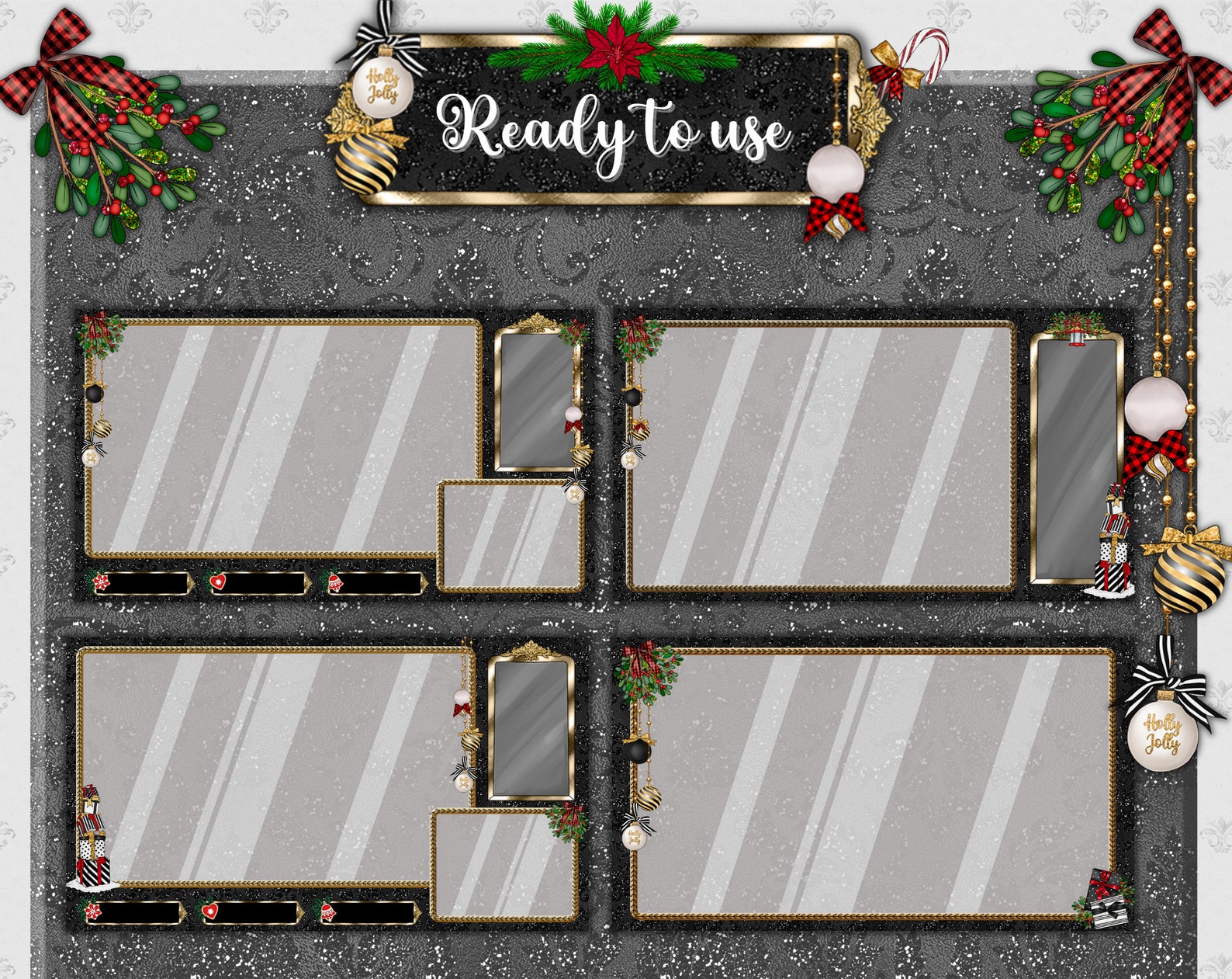 Christmas Overlay Twitch, Cozy Christmas Stream Overlay. - Etsy