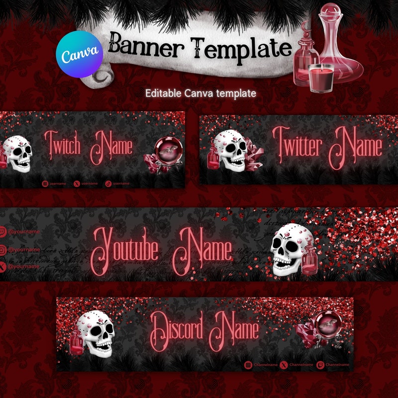 Black Discord Banner - Etsy