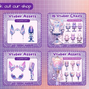 Vtuber Asset Cat Ears and Microphone. Pngtuber Accessory. - Etsy