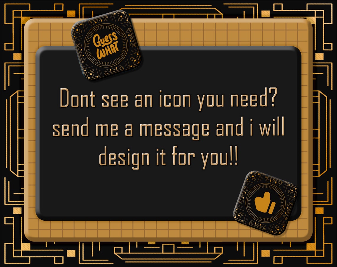 Stream Deck Icons Set Screensavers. 200 Black and Gold Icon Pack for ...