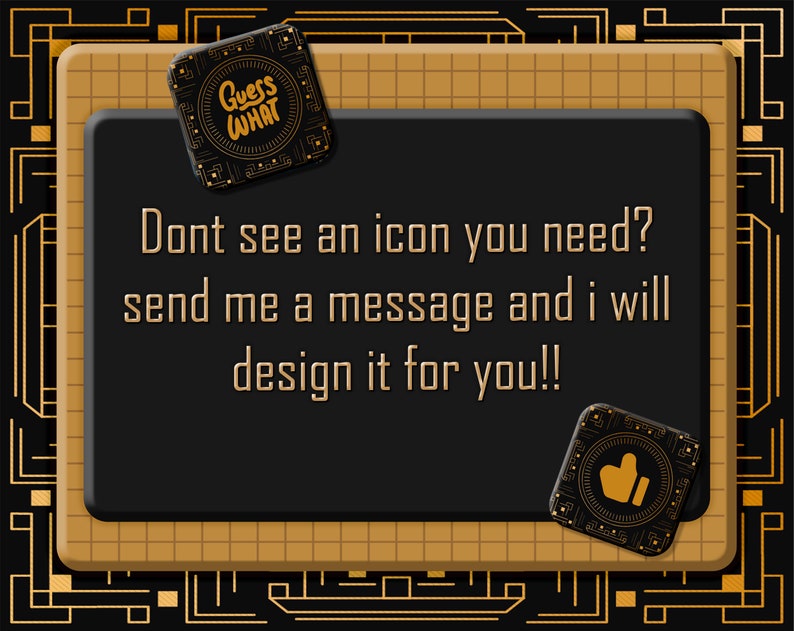 Stream Deck Icons Set Screensavers. 200 Black and Gold Icon Pack for ...