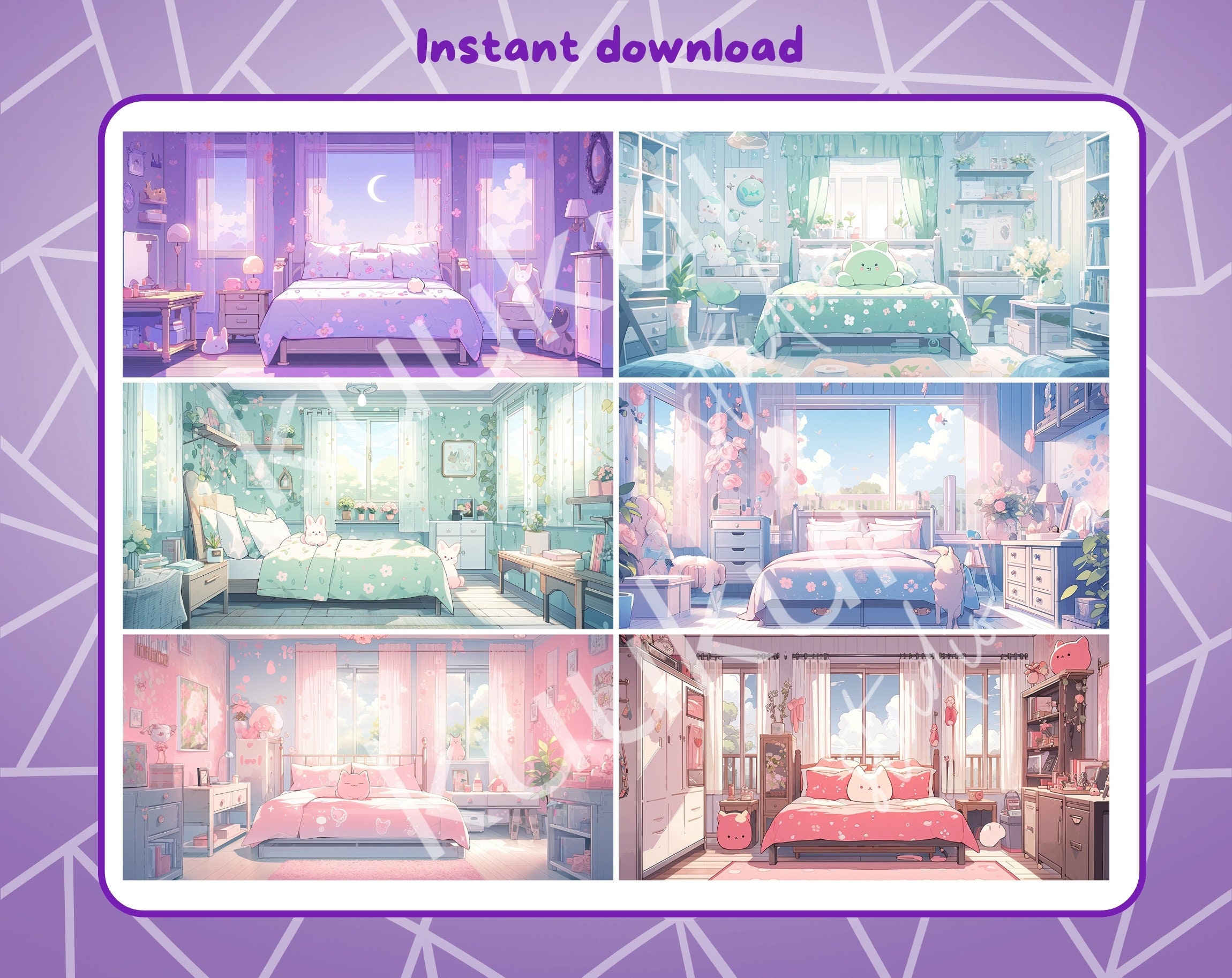 Vtuber Katzen Schlafzimmer Hintergründe. 15 Twitch Hintergründe ...