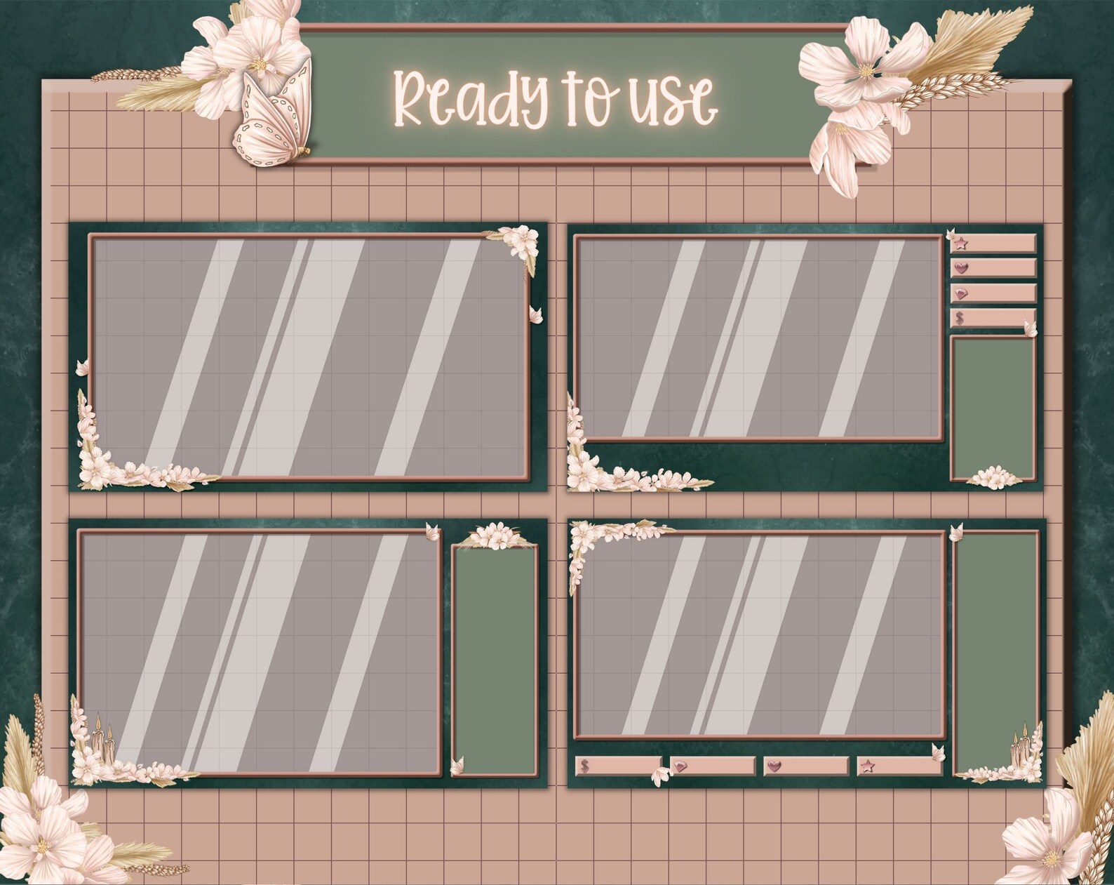 Twitch Overlay Lofi. Cozy Stream Package for Obs and Streamlabs. - Etsy