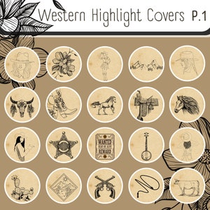 Western Highlight Covers, Western Instagram Icons, Cowboy Story Covers ...