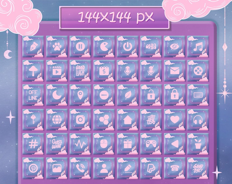 Stream Deck Icons Set + Screensavers. 200 Celestial Icon Pack for ...