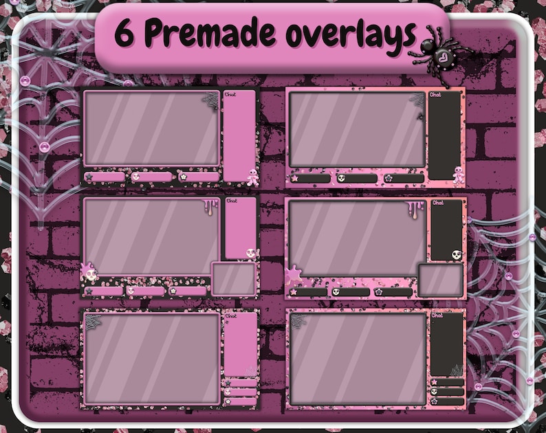 Pastel Goth Twitch Overlay Stream Overlay Gothic Kawaii - Etsy