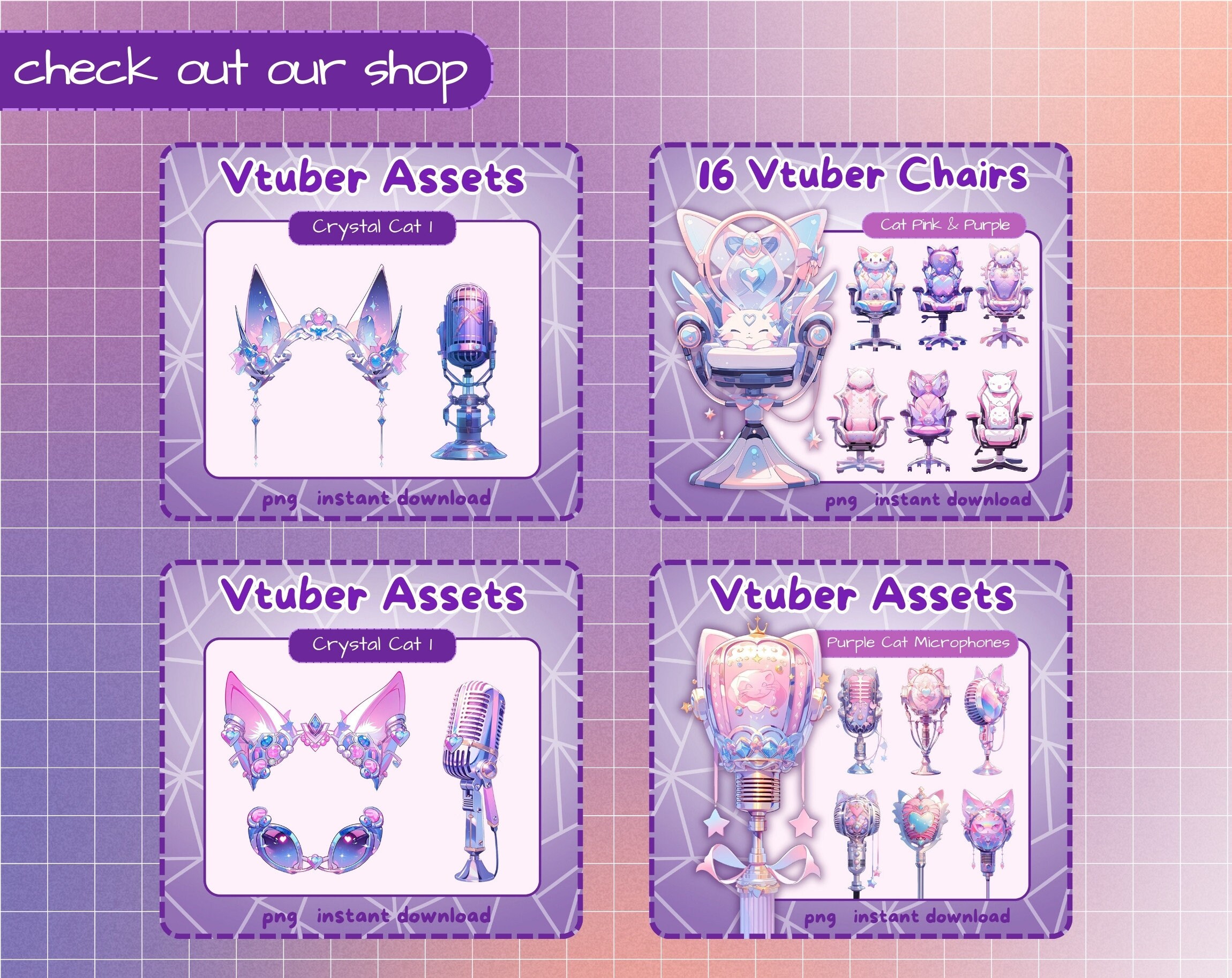 Vtuber Premium Drink Pack. Beverage Bundle: Muffin Shakes, Cocktails ...