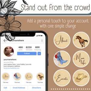 Western Instagram Icons, Western Highlight Covers, Blue Cowboy Story ...