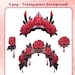 Vtuber Red Roses Headbands. Pngtuber Assets for Twitch. Vtuber Goth ...