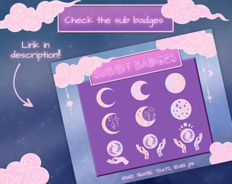 Pink Moon Channel Points for Twitch. Twitch Coins - Etsy