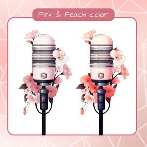 Vtuber Cherry Blossom Microphones. Pngtuber Sakura Asset for Twitch. - Etsy