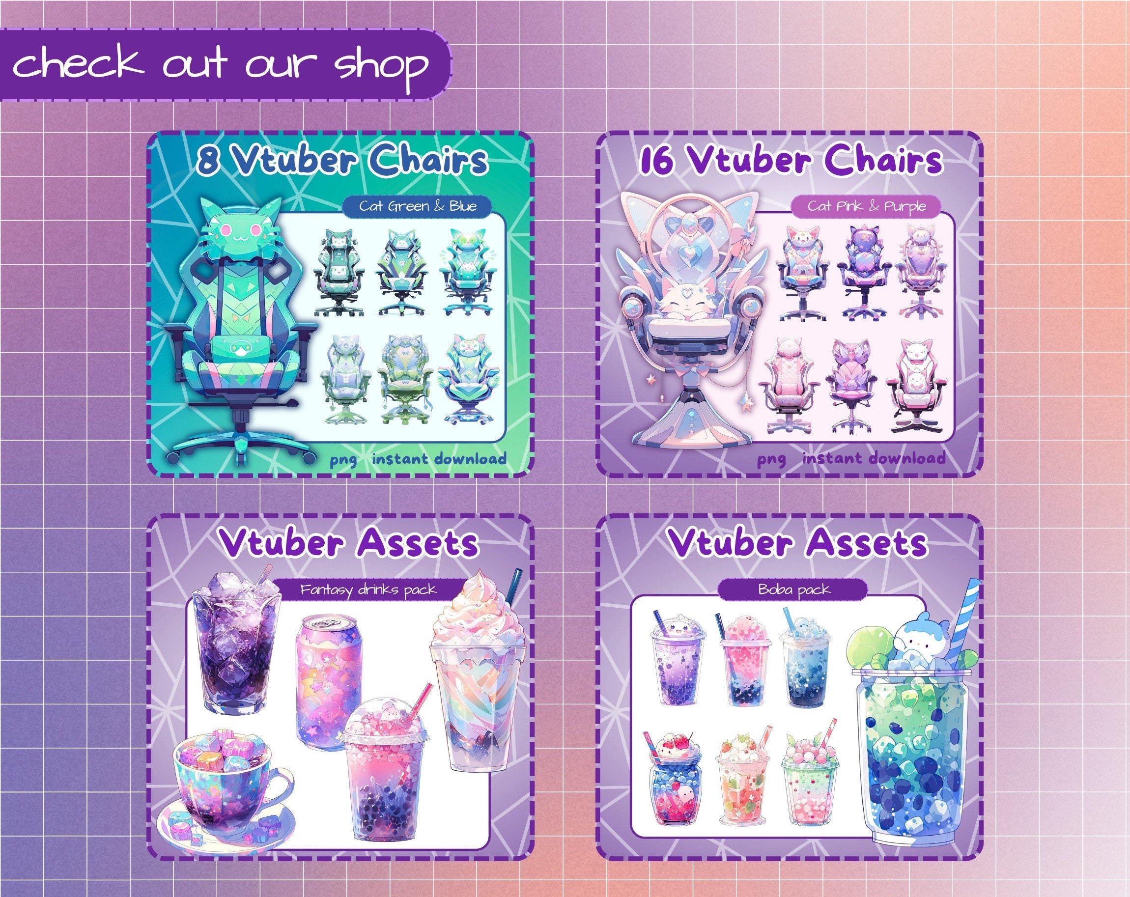 Vtuber Candy Coffee. Pngtuber Drink Asset for Twitch. - Etsy