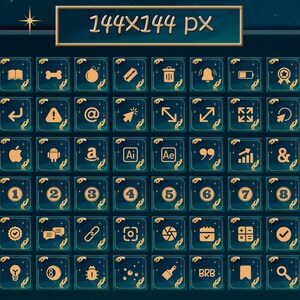 Stream Deck Icons Set + Screensavers. 200 Celestial Icon Pack for ...