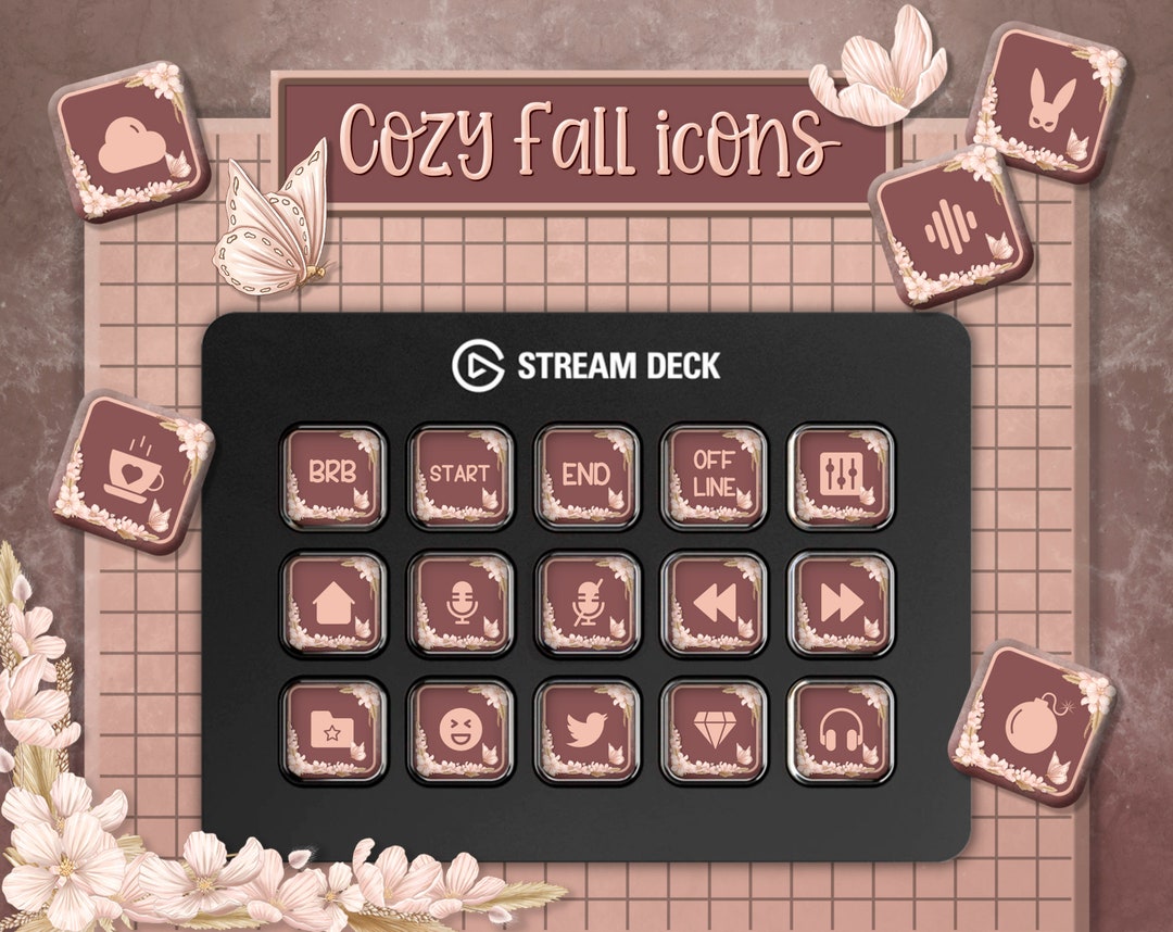 Cozy Stream Deck Icons Set for Elgato. 200 Unique Icons for Elgato ...