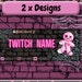 Twitch Banner Commission | Gothic Twitch Banner Custom | Pastel Goth ...