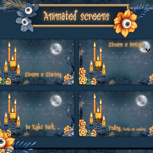 Gothic Starting Soon Screen - Etsy