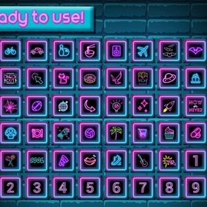 Neon Stream Deck Icons Set + Screensavers. 200 Neon Icon Pack for ...