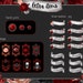 Goth Twitch Overlay Package, Horror Stream Overlay, Gothic Red Roses ...