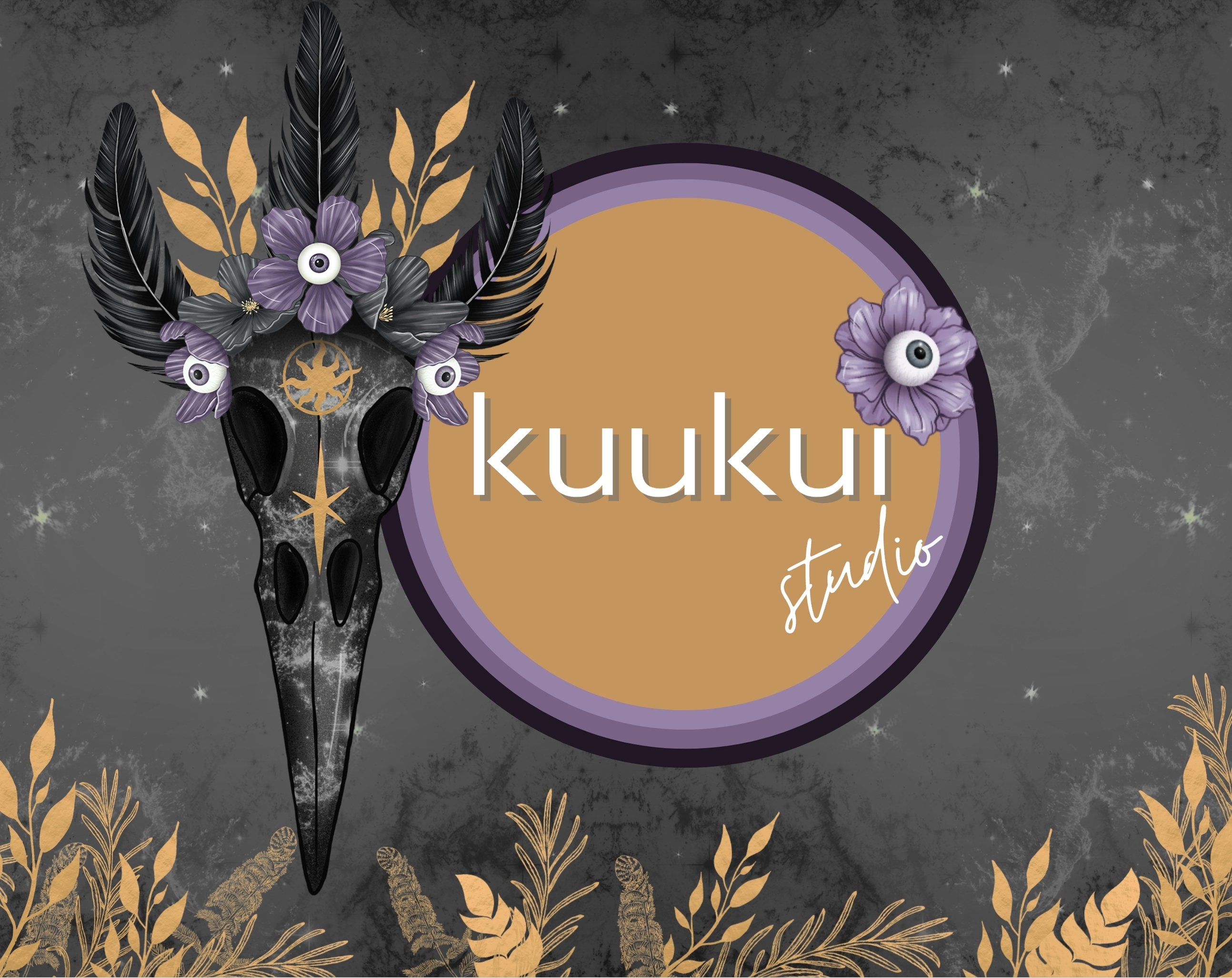 Purple Goth Twitch Banner. Custom Twitch Banner Gothic. - Etsy