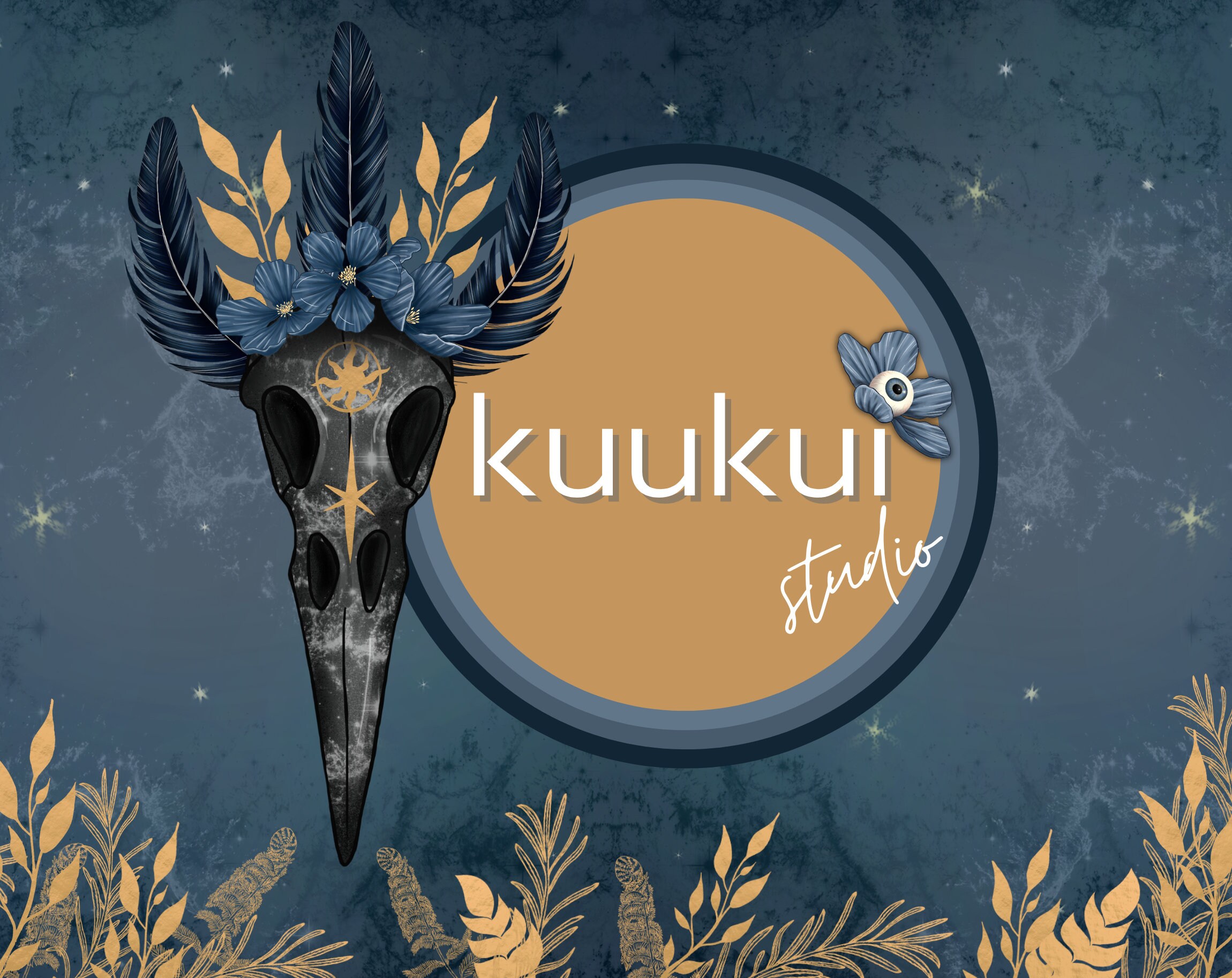 Spooky Twitch Banner Custom. Full Moon Stream Banner for - Etsy