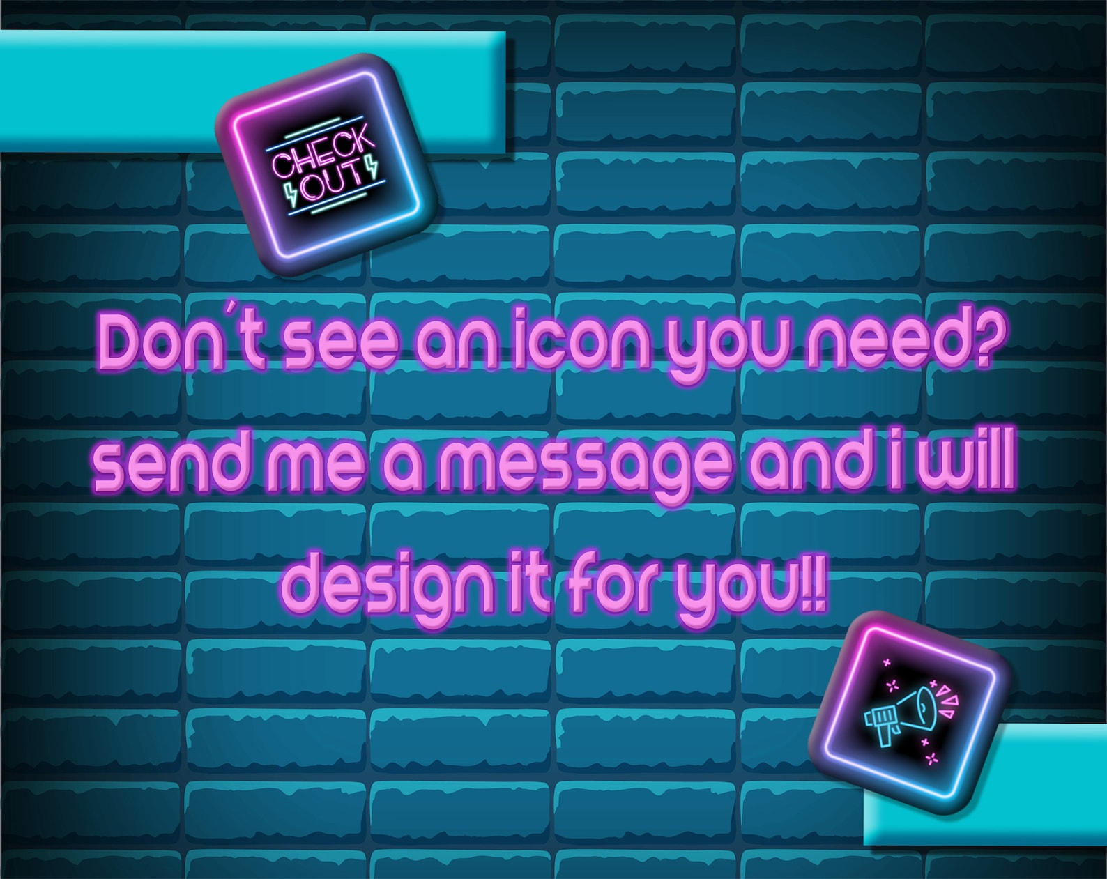 Neon Stream Deck Icons Set Screensavers. 200 Neon Icon Pack - Etsy