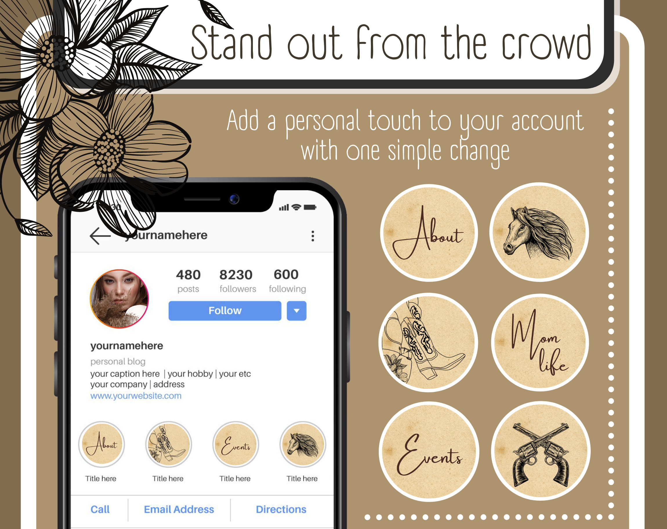 Western Highlight Covers, Western Instagram Icons, Cowboy Story Covers ...