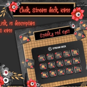 Spooky Twitch Overlay Package, Creepy Stream Package Black & Red ...