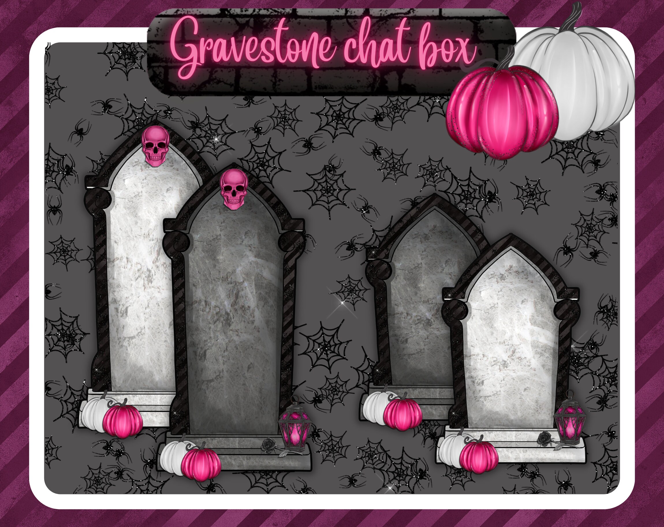 Tombstone Twitch Chat Box Gravestone Streaming Chat Box Overlay ...
