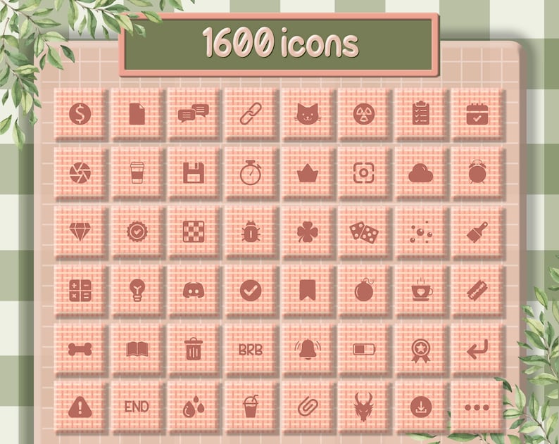 Cottagecore Stream Deck Icons Set for Elgato. 1600 Cozy Icons - Etsy