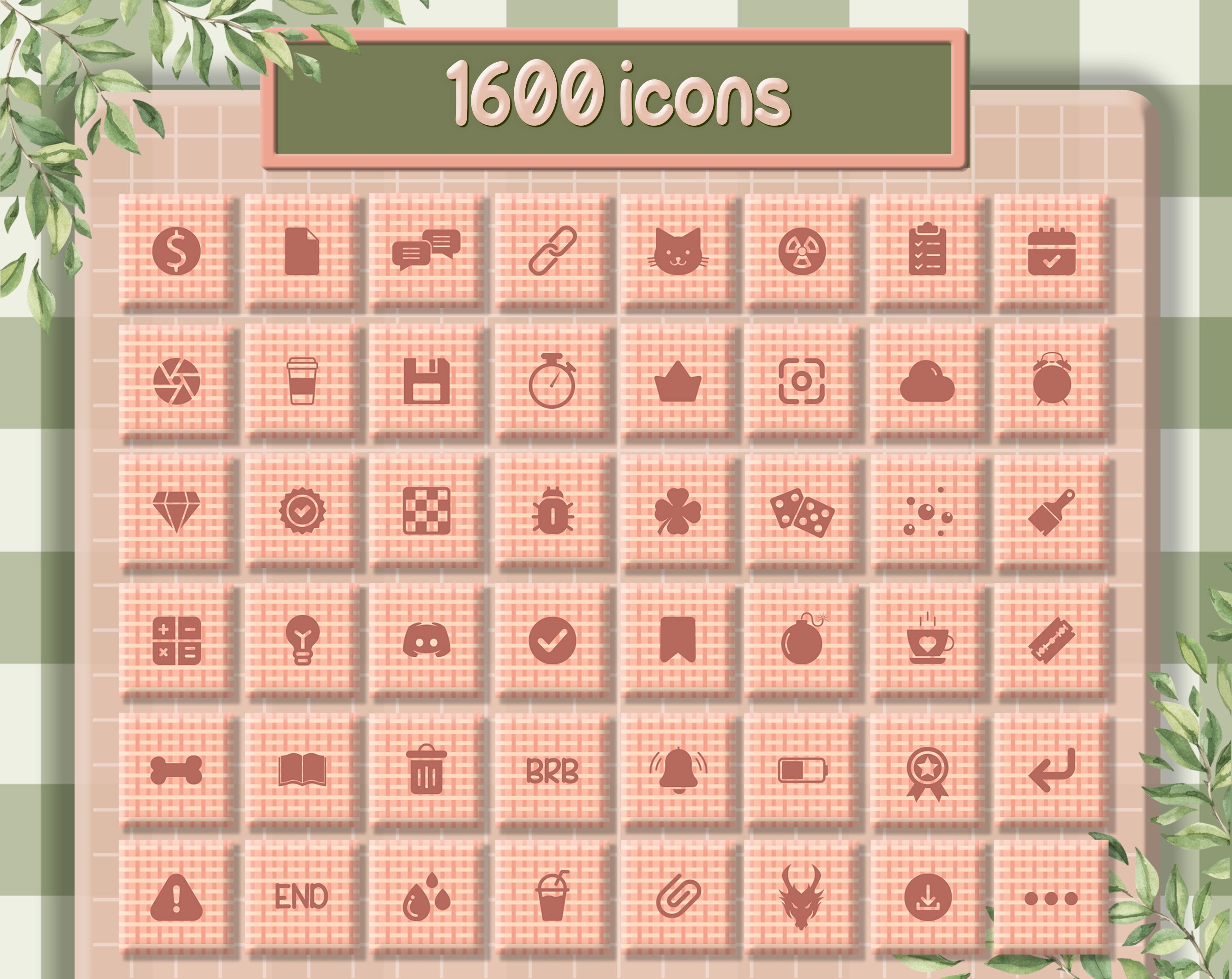 Cottagecore Stream Deck Icons Set for Elgato. 1600 Cozy Icons - Etsy