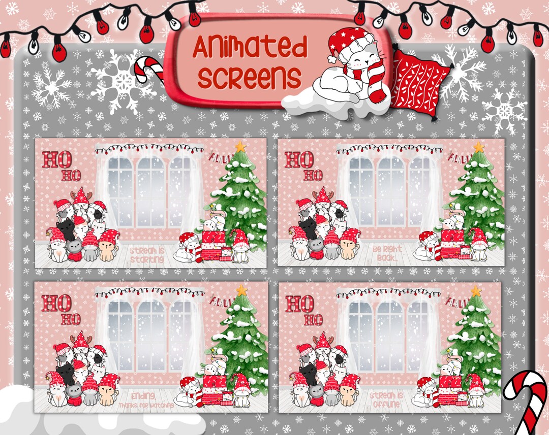 Christmas Twitch Starting Soon Screen. Animated Twitch Screens. - Etsy ...