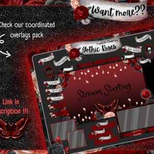 Skull Twitch Sub Badges. Red Roses Bit Badges. Gothic Tier Badges and ...